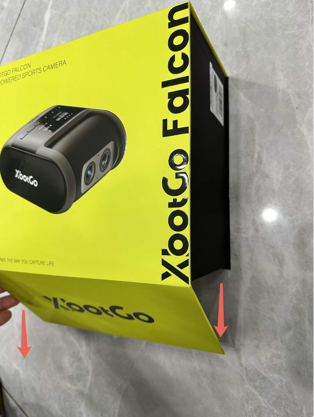 How to open the Falcon's packaging box? – XbotGo