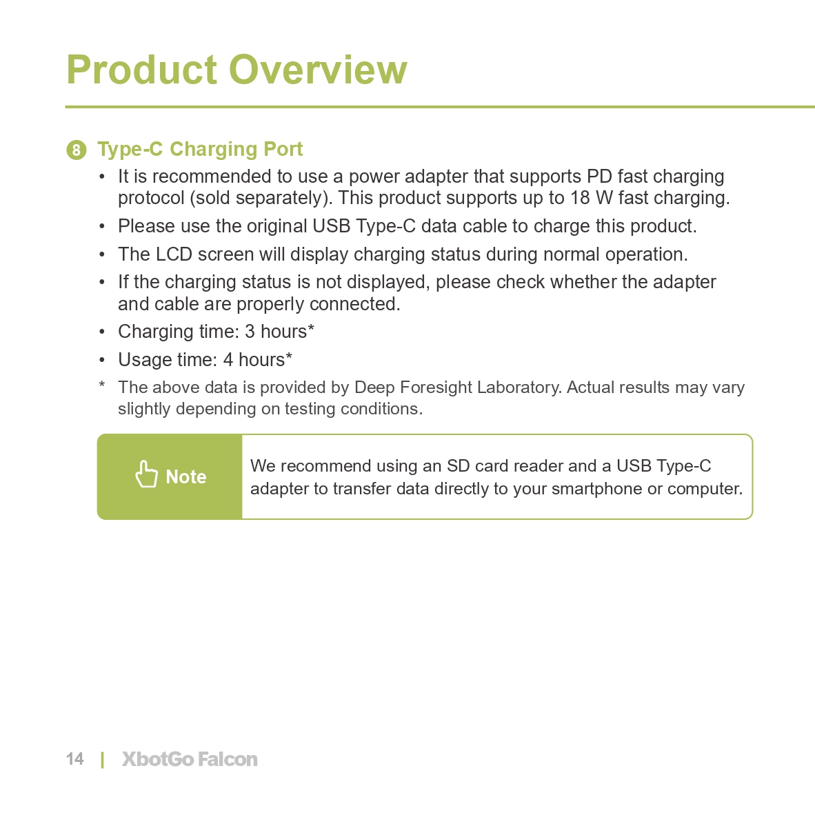 XbotGo Falcon User Manual (v2.3 Mar 2026） – XbotGo