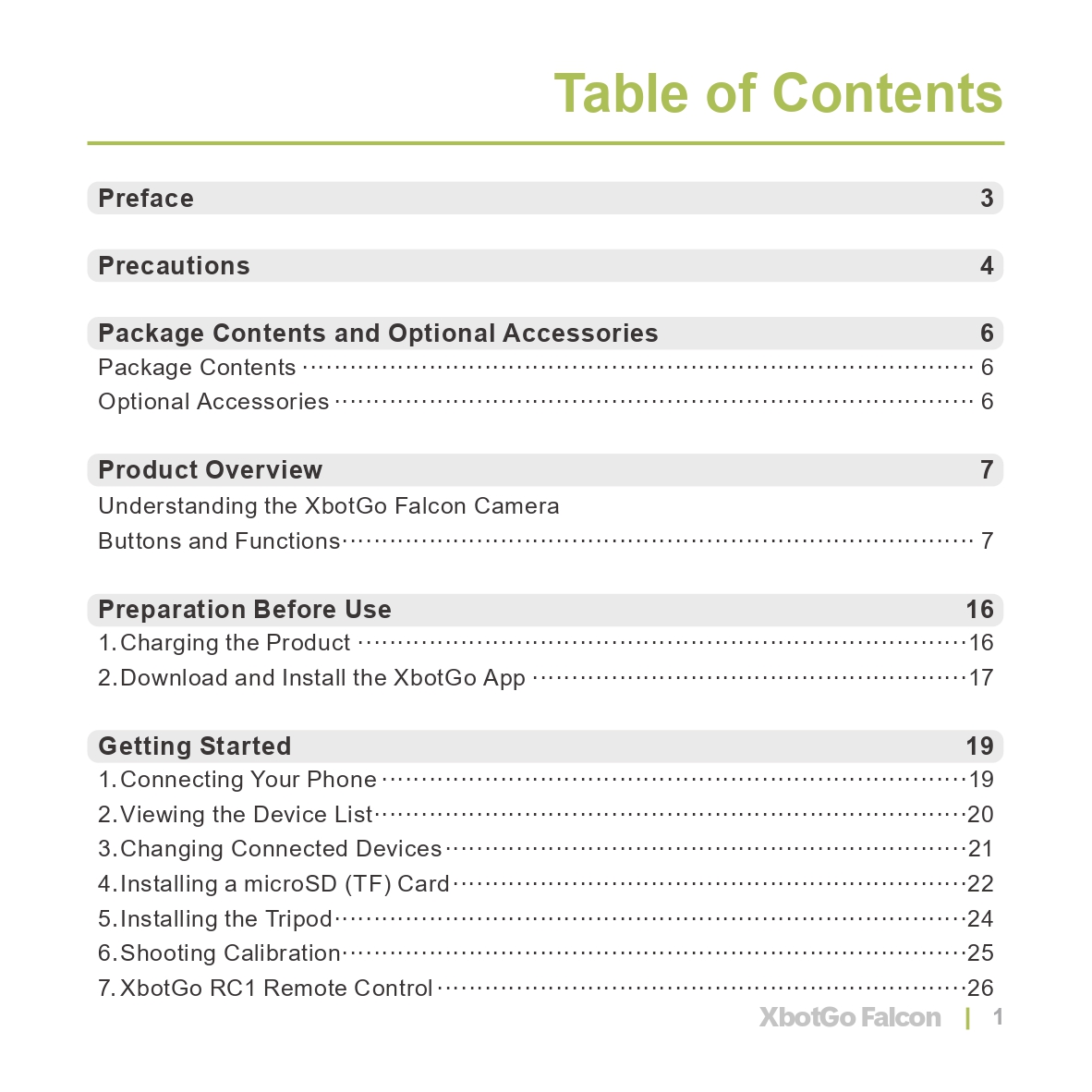 XbotGo Falcon User Manual (v2.3 Mar 2026） – XbotGo