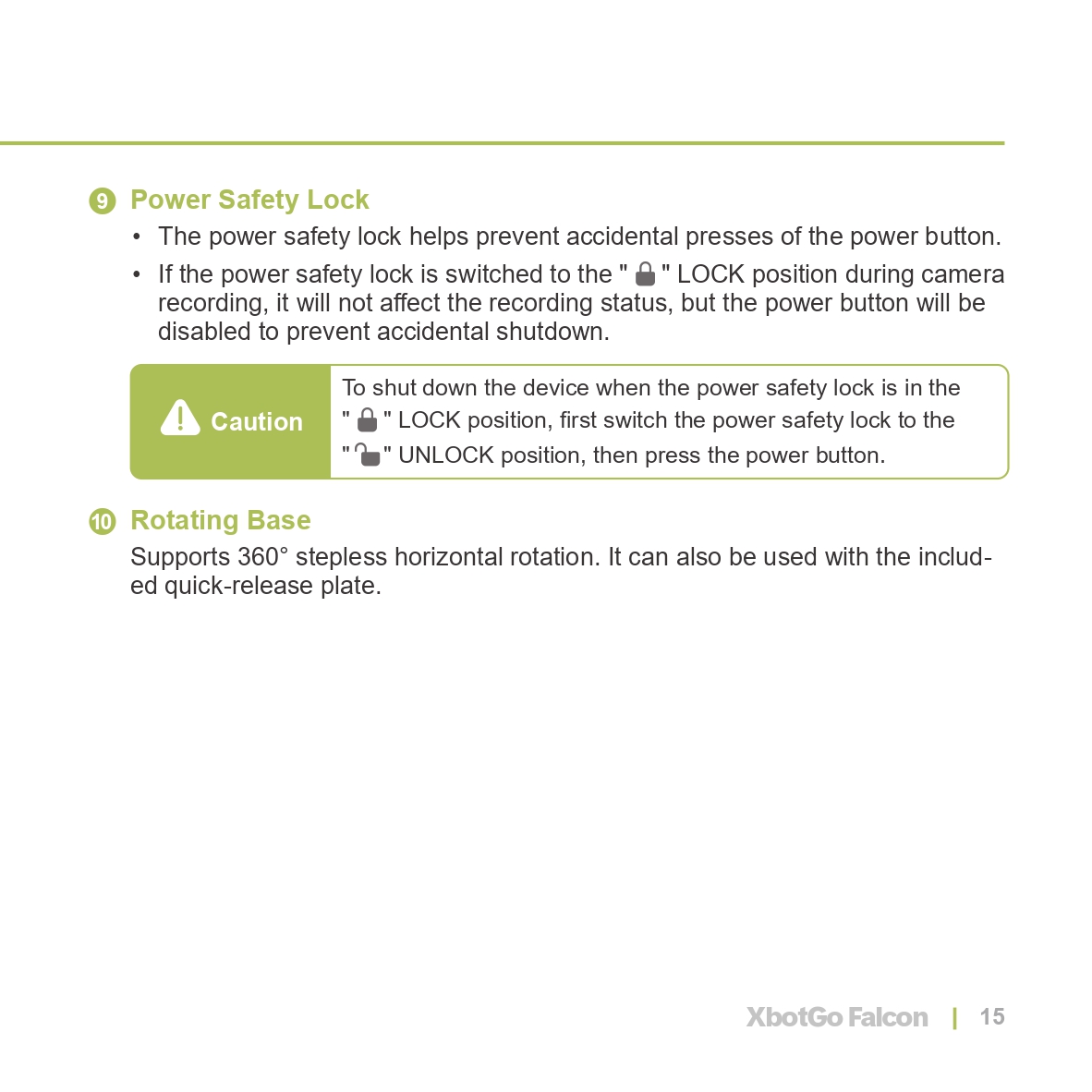 XbotGo Falcon User Manual (v2.3 Mar 2026） – XbotGo